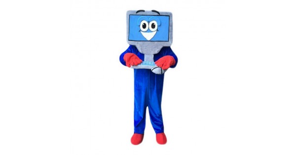 Mascot | Blue Computer Mascot Costume