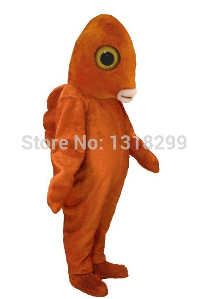 Orange Garibaldi Fish Mascot Costume