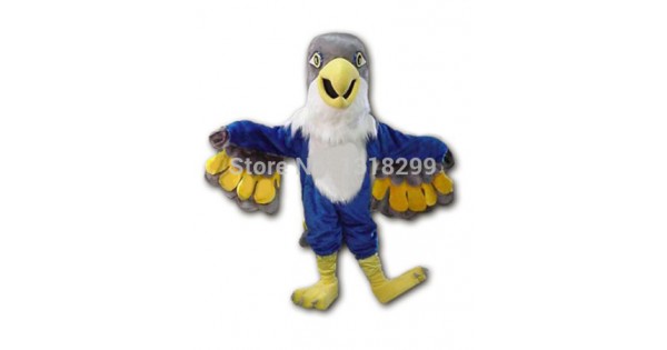 Blue Falcon Mascot Costume