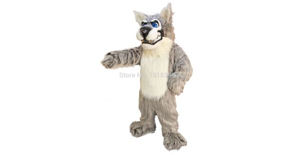 Alpha Wolf Mascot Costume