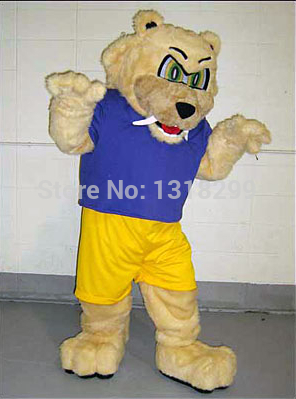 saber tooth tiger Mascot Costume
