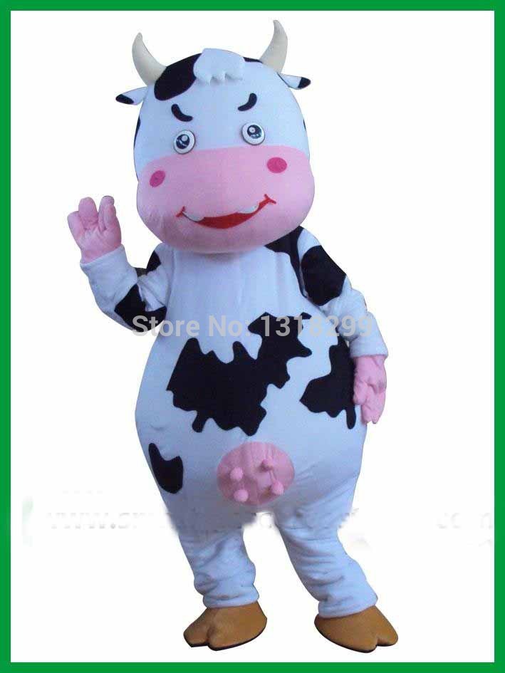 Dairy Cattle Milk Cow Mascot Costume