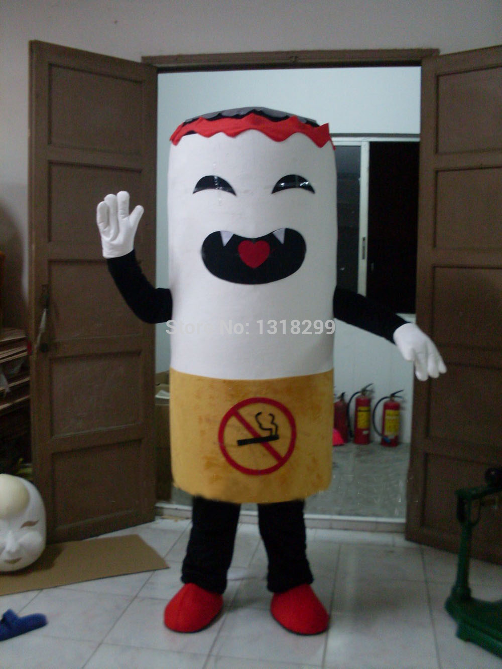 Tobacco Cigarette Smoke Mascot Costume