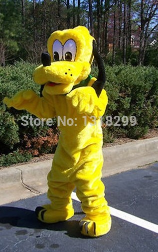 yellow Dog Mascot Costume