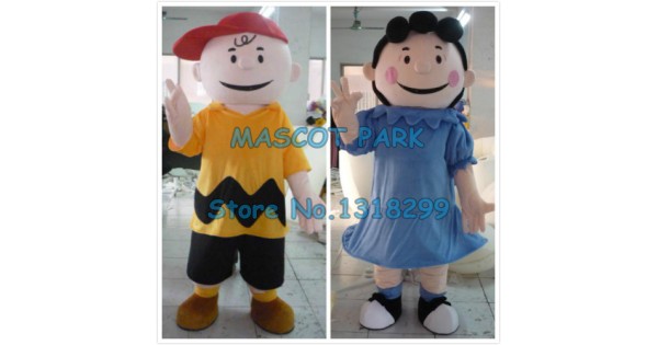 promotion cheap charlie and lucy Mascot Costume
