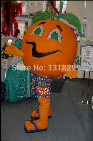 Orange Mascot Costume