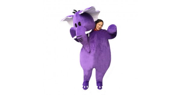 Mascot | Purple Elephant Mascot Costume