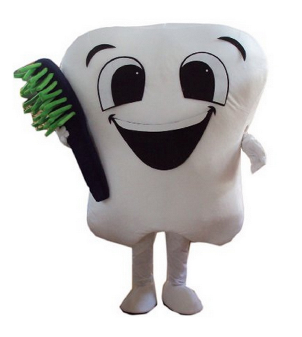Mascot | Teeth and Toothbrush Mascot Costume